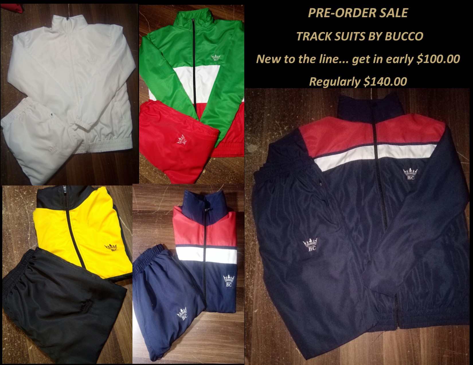 Track suit sale - Bucco Couture -Custom clothing of distinction- custom ...